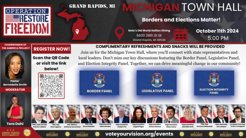Operation Restore Freedom – Michigan – October 11, 2024 – Vote Your Vision